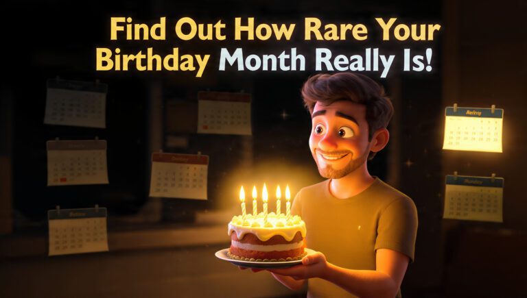 How Rare Is My Birthday Month? - Birthday Counts